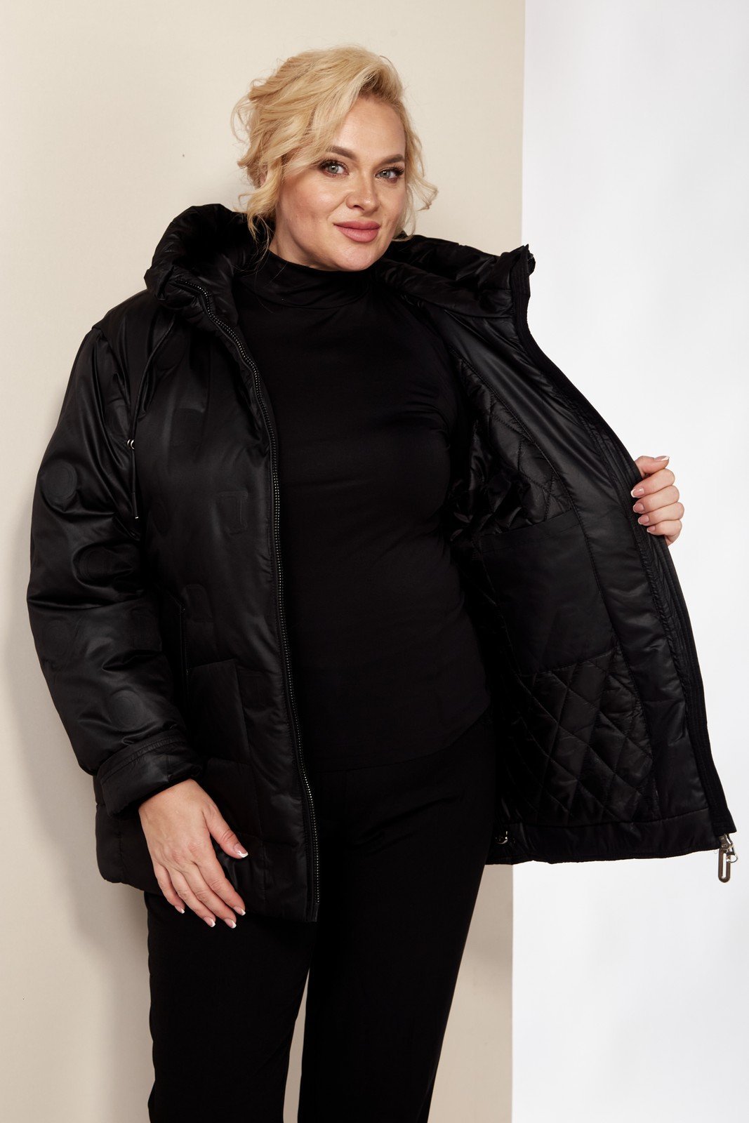 Куртка 2129 черный Shetti купить - 11% скидка | в наличии